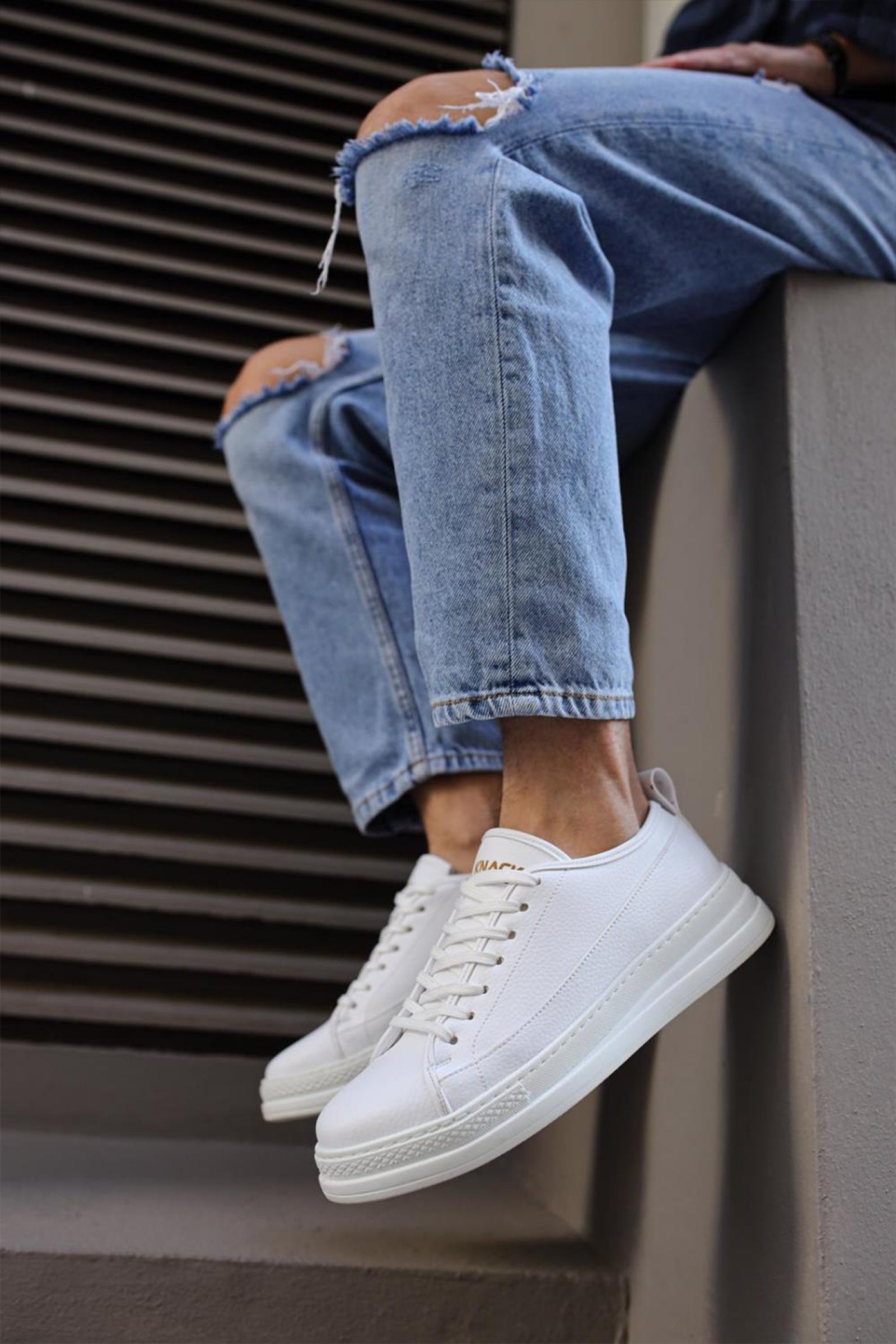 Mens Sneakers - White - 010 - 010-WHITE