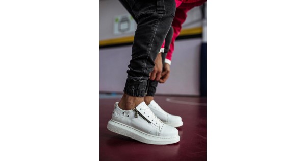 Mens Sneakers - White - 555