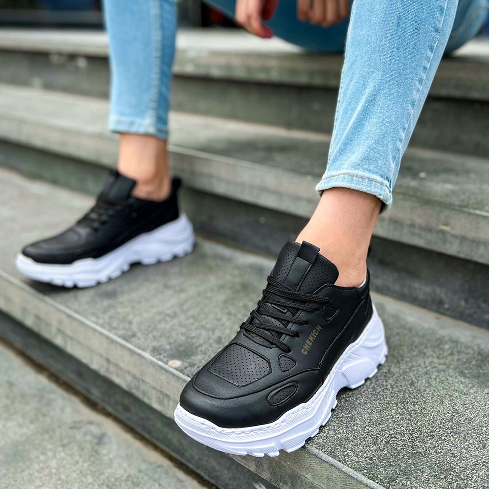 Erkek Sneaker - Siyah Beyaz - 089