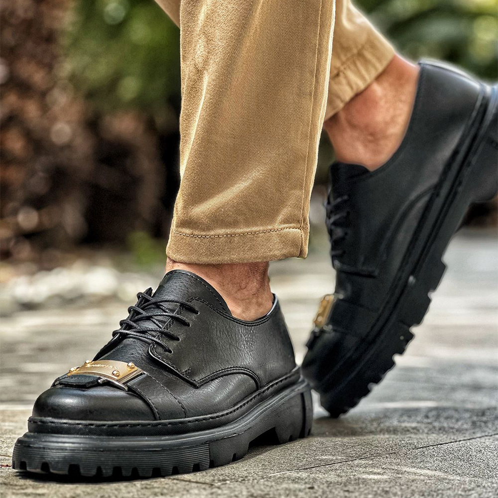 Mens Classic Shoes - Black - 2402